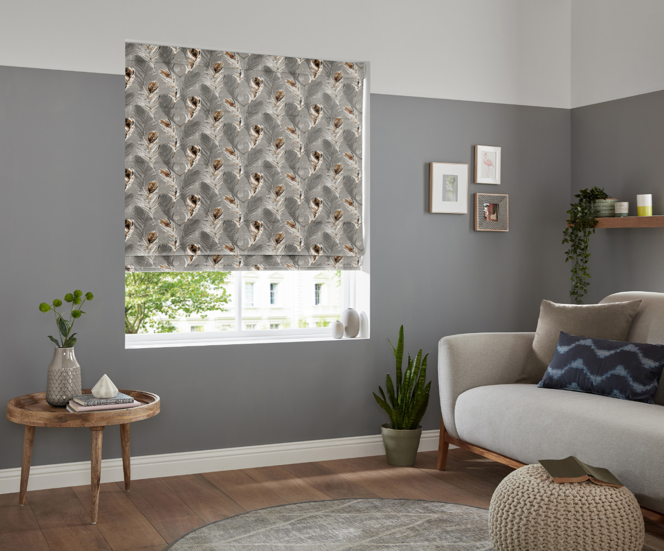 Phoenix Rust Roman Blind | DotcomBlinds